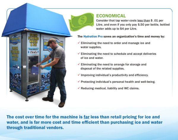 The HYDRATION PRO - Kooler Ice Vending Machines | Kooler Ice